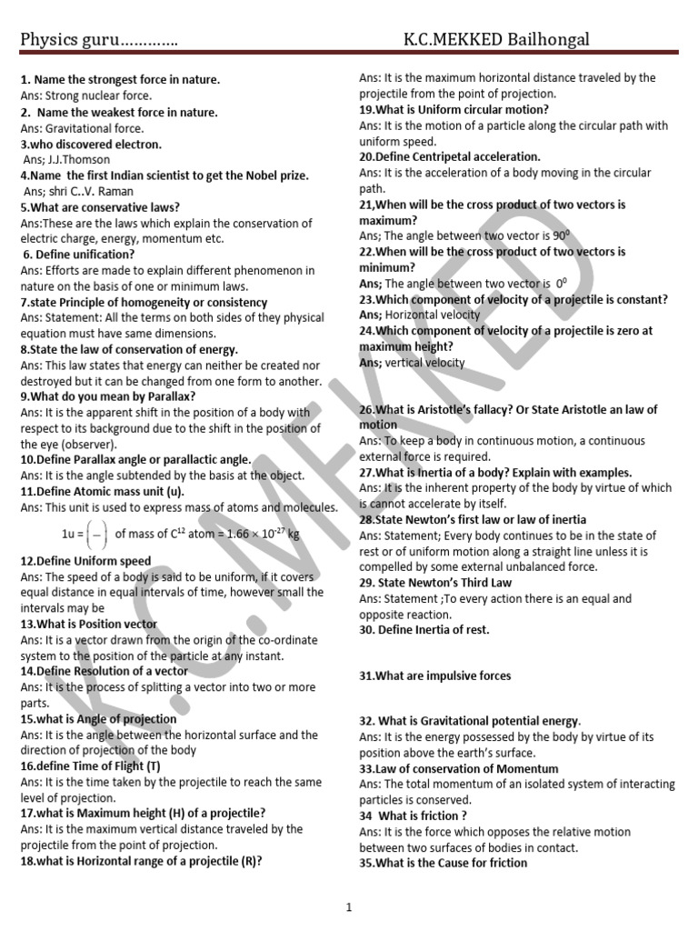 physics guru | PDF | Rotation Around A Fixed Axis | Force
