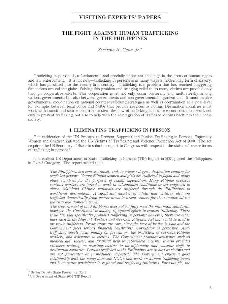 The Fight Against Human Trafficking in the Philippines | PDF | Human ... The Fight Against Human Trafficking in the Philippines | PDF | Human ...