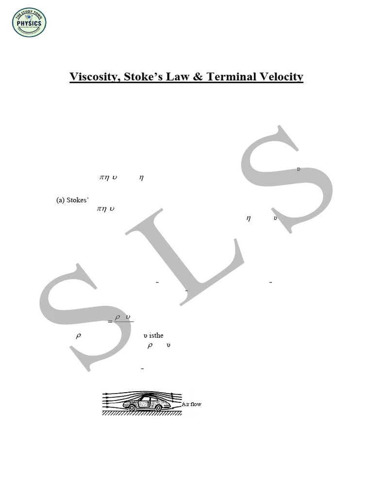 Unit1 WS17 Worksheet 17 On Some Problems On Viscosity Stokes Law and ...