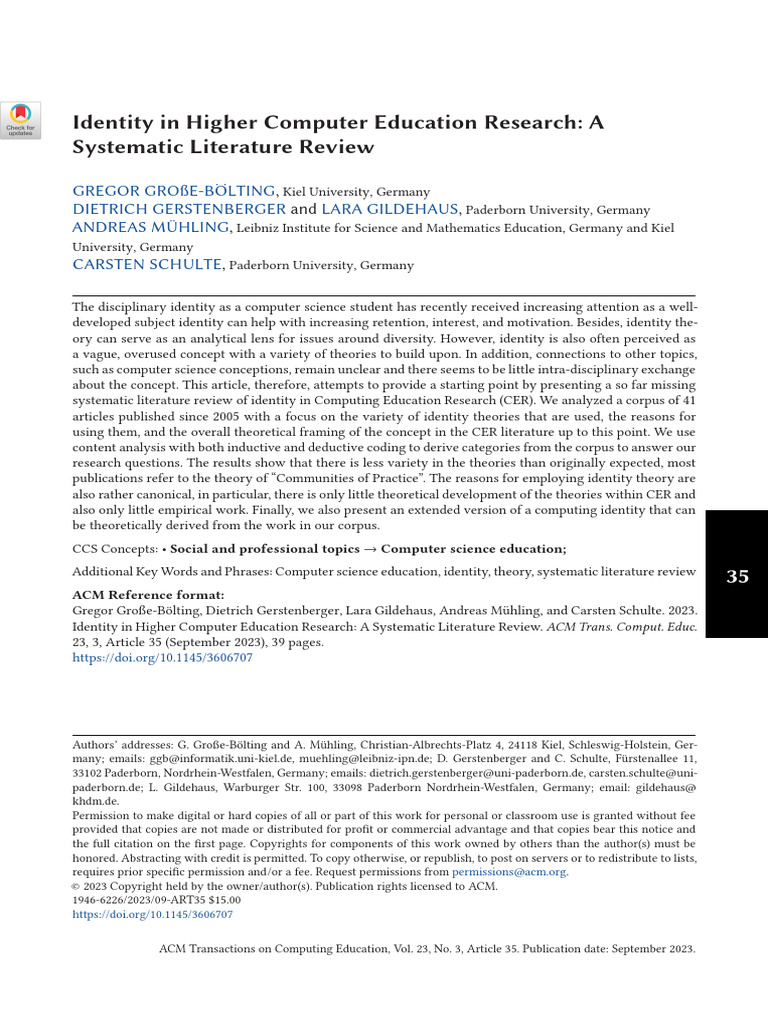 computing identity | PDF | Identity (Social Science) | Concept