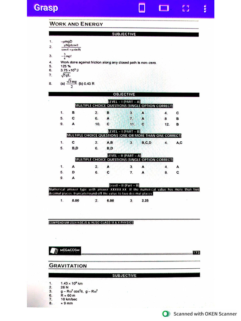 Phy p-2 Gravity p-3 Work | PDF