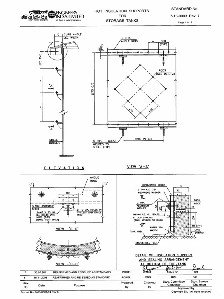 7-13-0003 Rev7 - Hot Insulation Supports For Storage Tanks | PDF ...