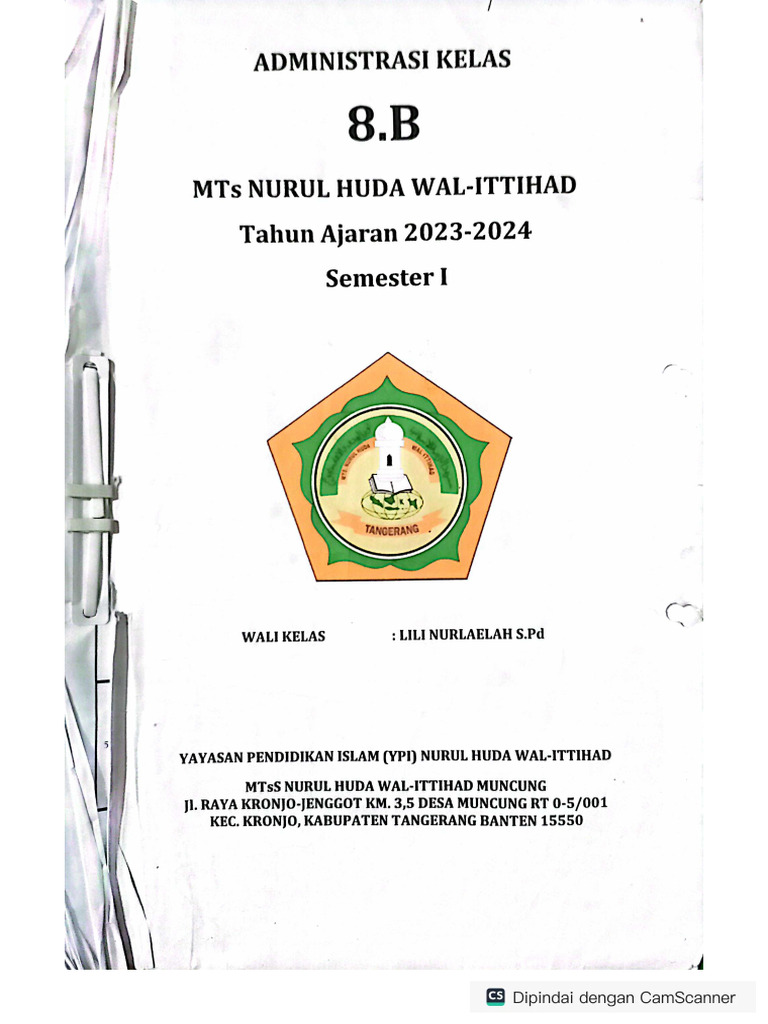 Sample Agenda Kelas 8b | PDF