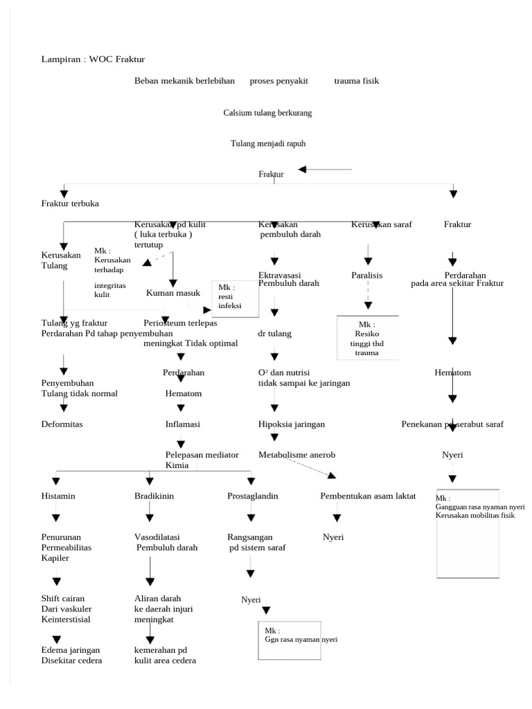 PDF Lampiran Woc Fraktur MK Kerusakan Terhadap Integritas Kulit MK ...