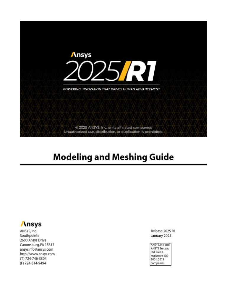 ANSYS Mechanical APDL Modeling and Meshing Guide | PDF | Trademark | License
