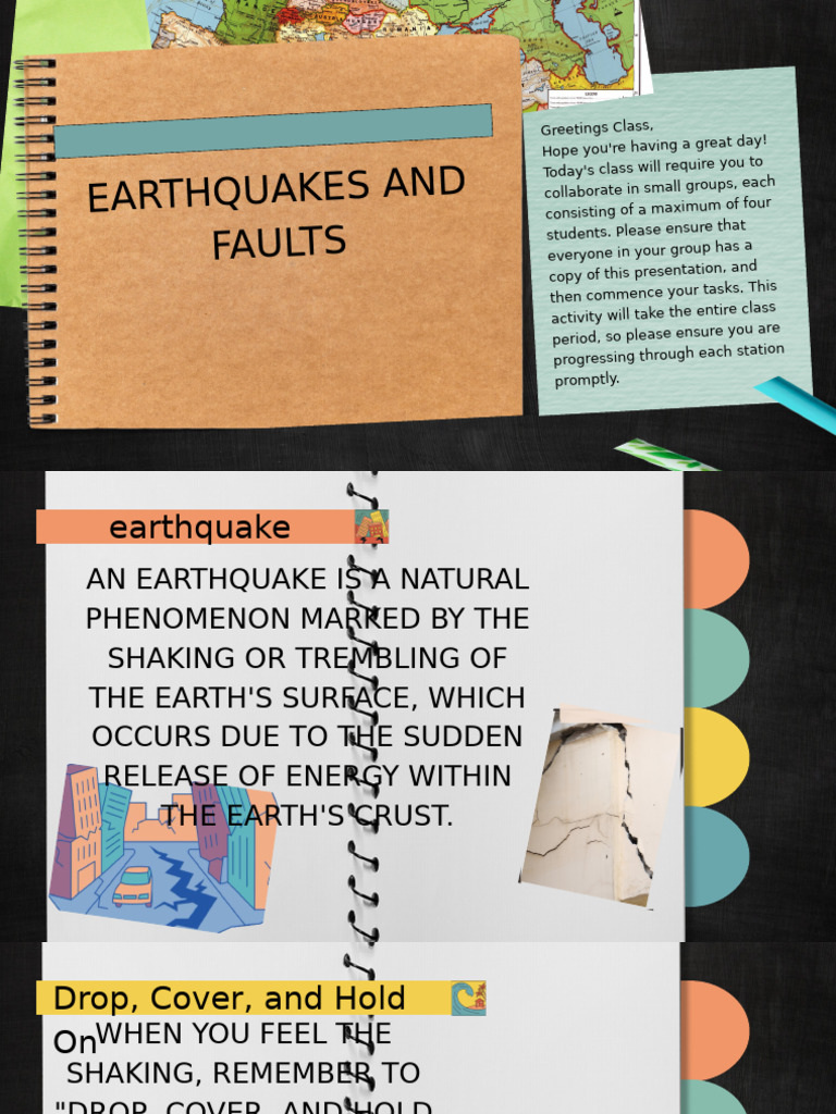 Earthquakes and Faults Earth Science Stations Digital Workbook Group ...