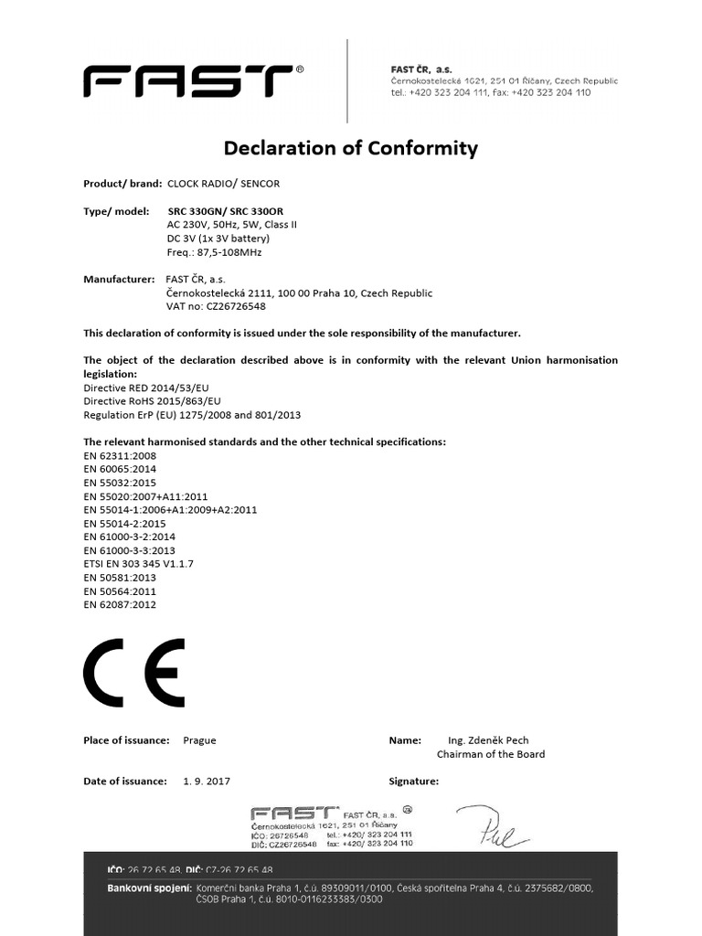 Declaration of Conformity - 35039419-Dc-En | PDF