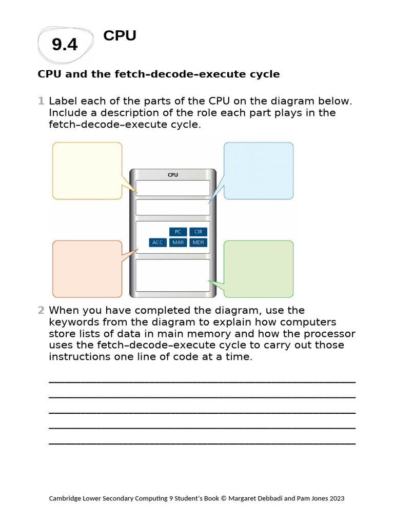 Cambridge Lower Secondary Computing 9 Student's Book © Margaret Debbadi and Pam Jones 2023 | PDF