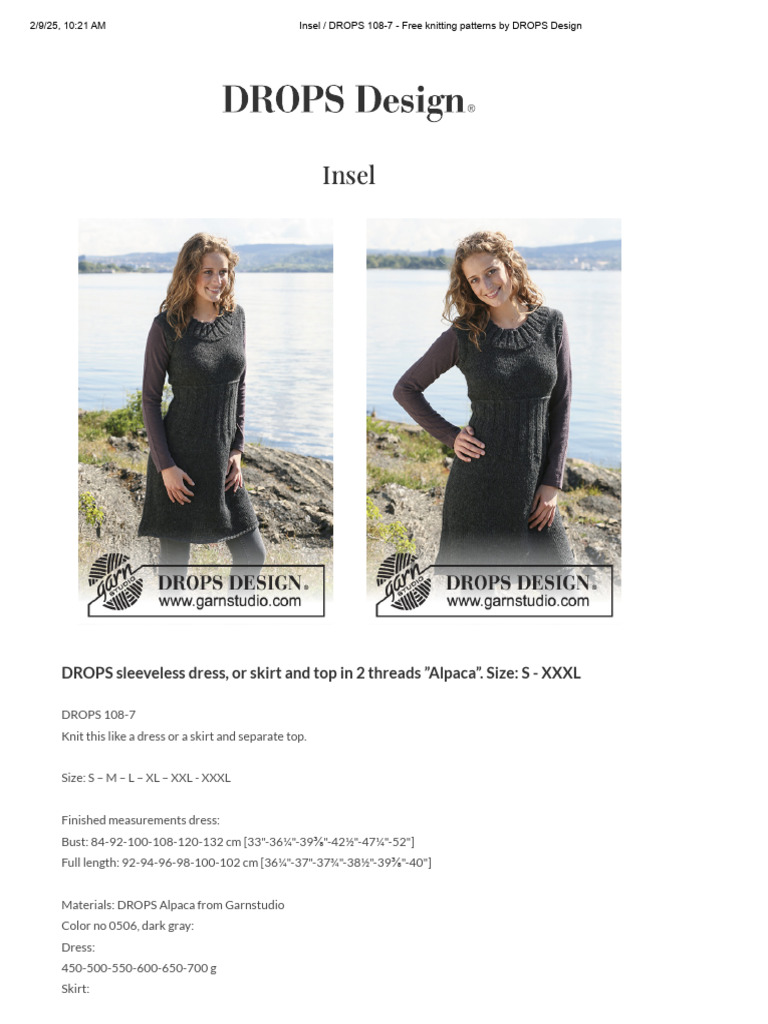 Insel - DROPS 108-7 - Free Knitting Patterns by DROPS Design | PDF ...