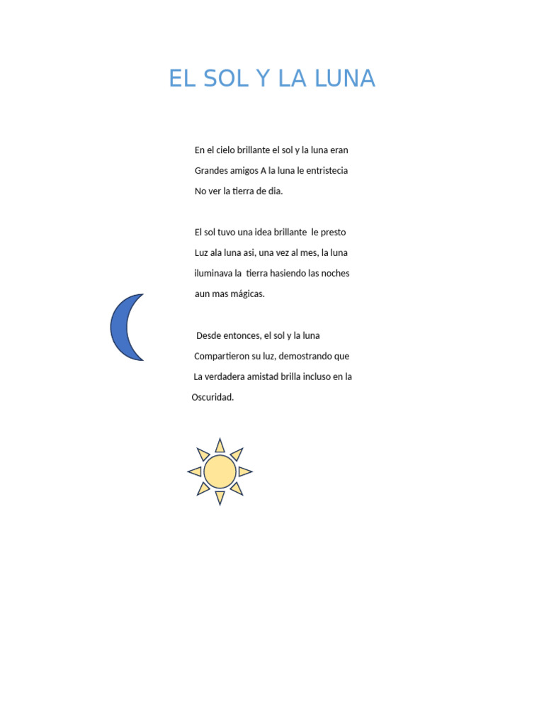 El Sol y La Luna | PDF