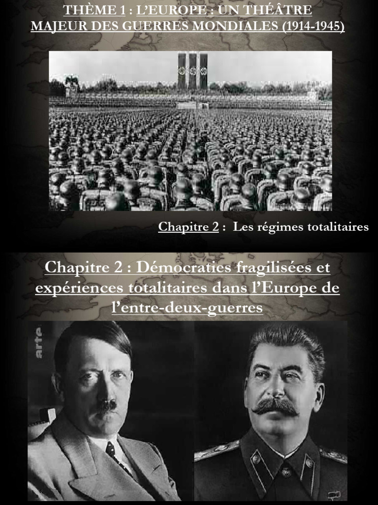 3HT1C2 - La Montée Des Totalitarisme Dans l'Entre-Deux Guerre | PDF ...