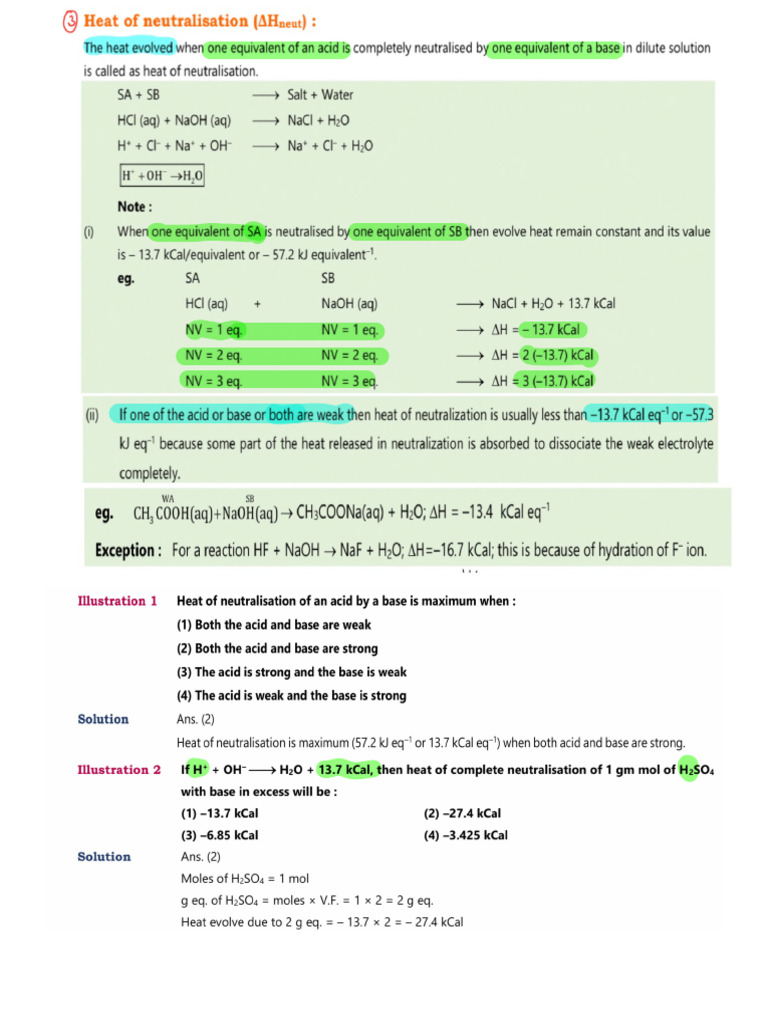 Thermodynamics Spark Notes | PDF