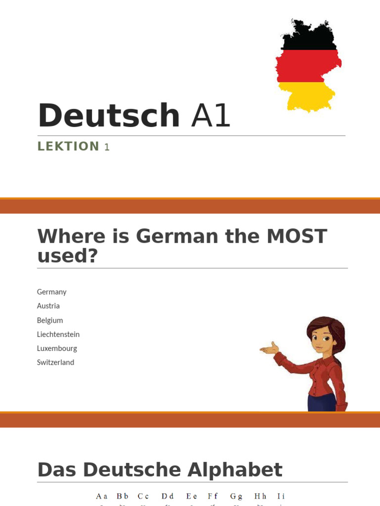 German A1 Lesson 1 Basics | PDF