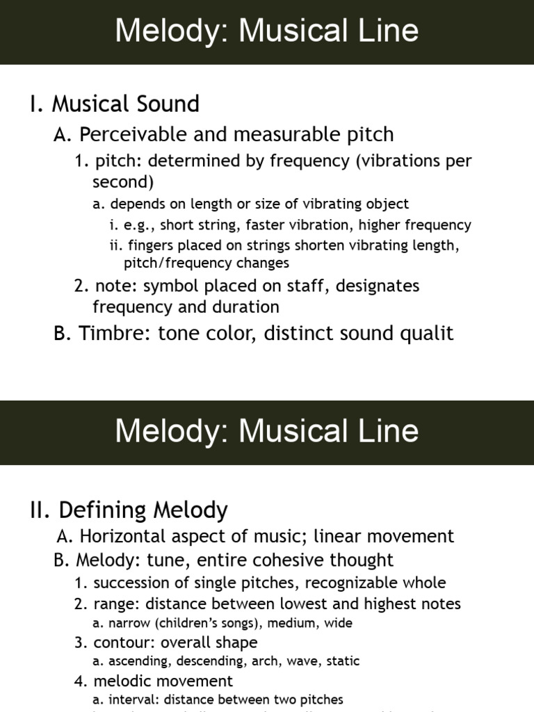 Understanding Melody and Musical Structure | PDF | Scale (Music ...