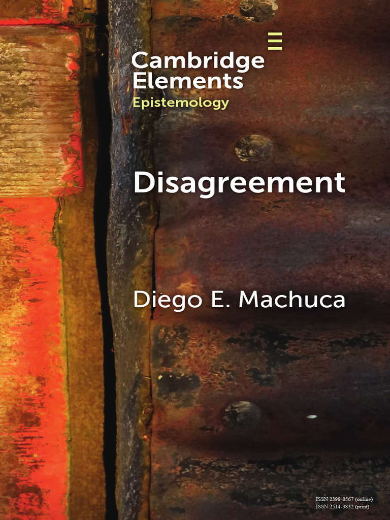 [Elements in Epistemology] Diego E. Machuca - Disagreement (2024 ...