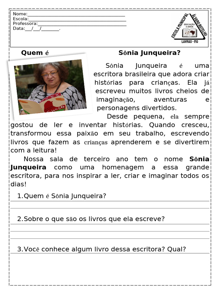 Quem É Sônia Junqueira | PDF
