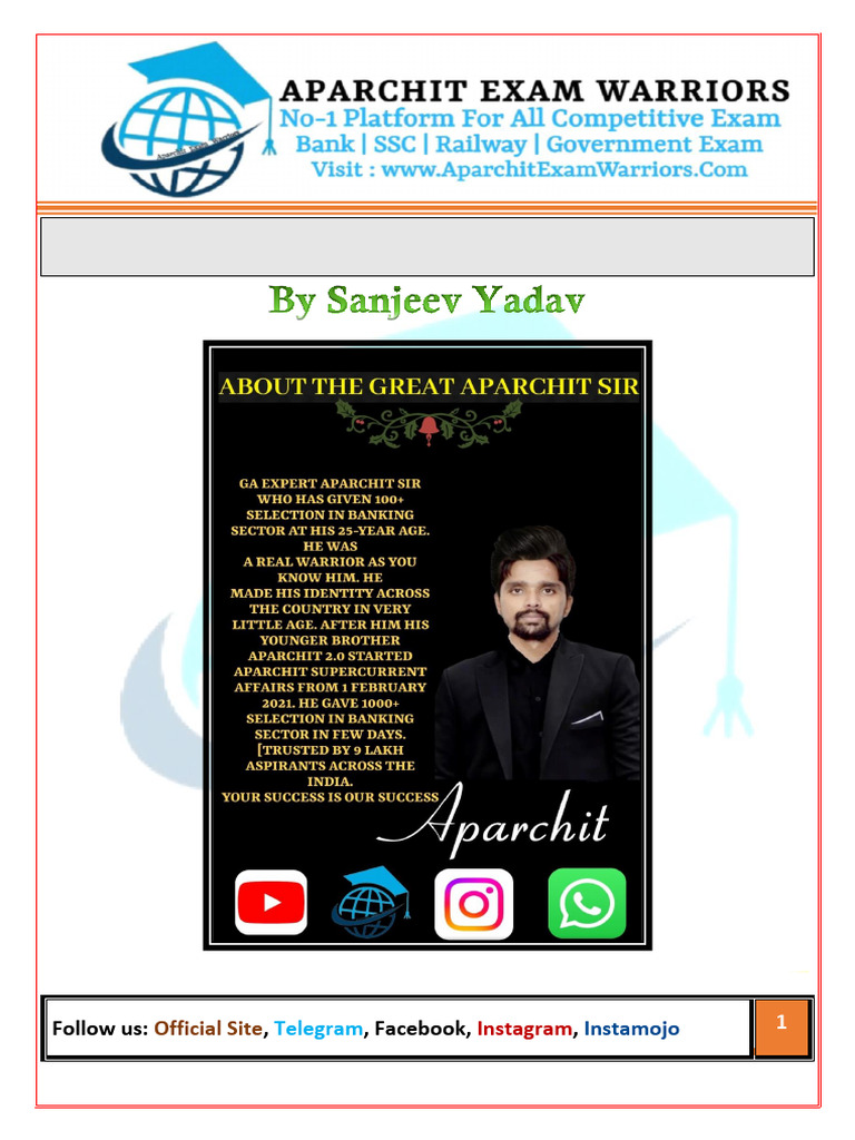 Aparchit Super December Month The Hindu Vocabularies Set 1 by Sanjeev | PDF