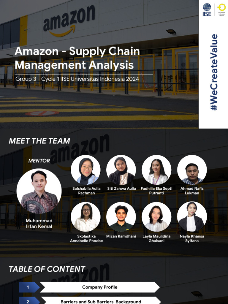 Cycle1 Assignment Amazon Supply Chain Management Analysis 1717250370 ...