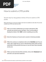 HCPC CPD Profile Template | PDF | Computing