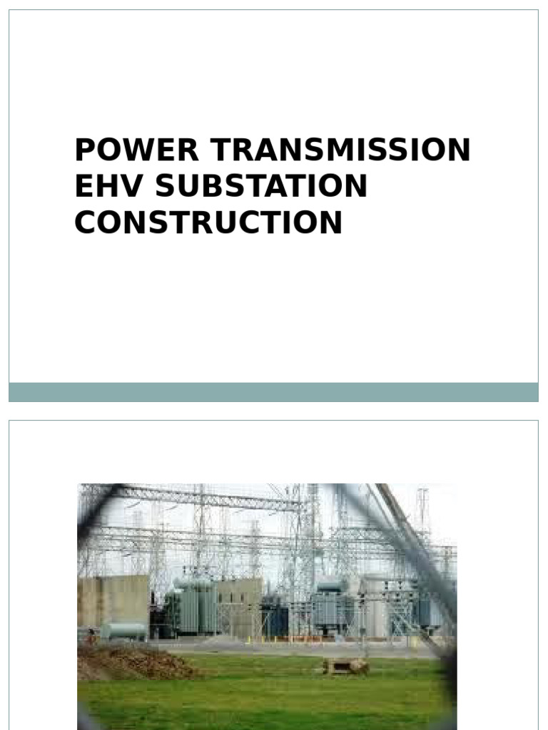 substation | PDF | Switch | Electric Power