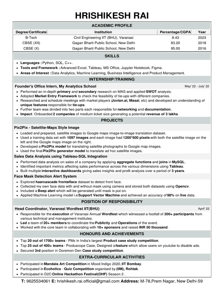 Hrishikesh - Final - Analytics | PDF | Analytics | Data Analysis