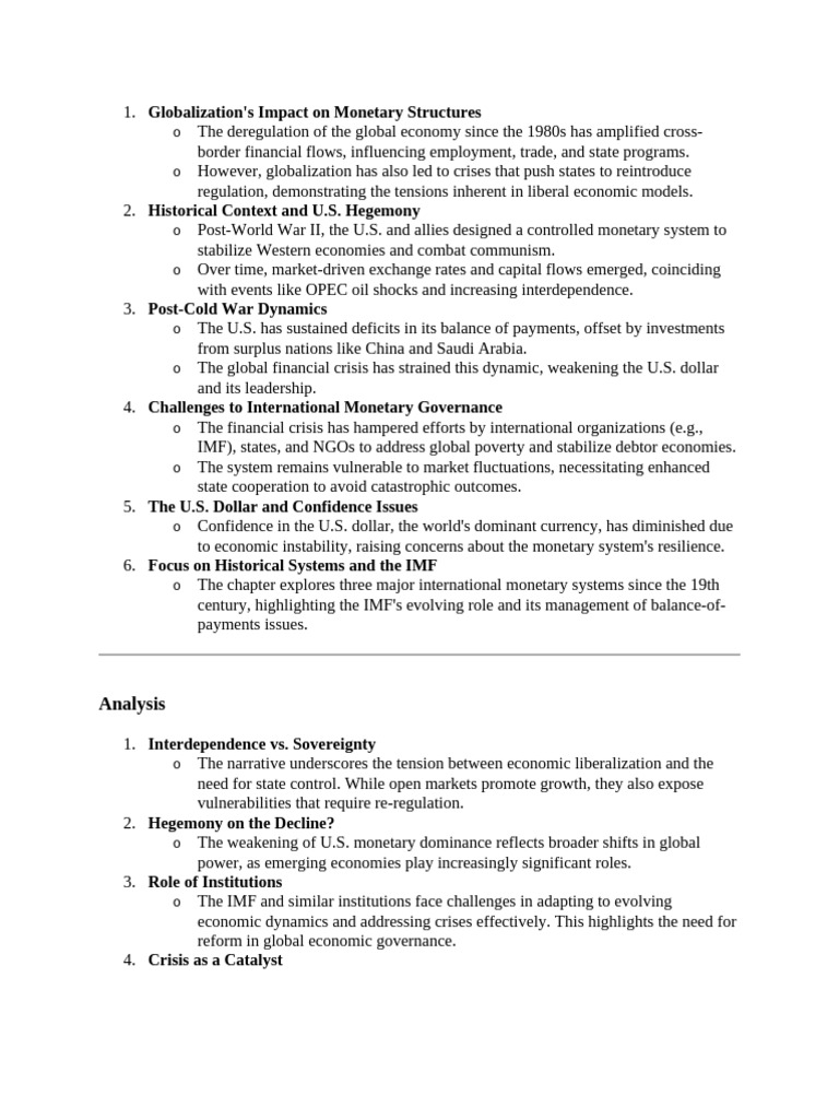 IR Finance | PDF | Bretton Woods System | Balance Of Payments
