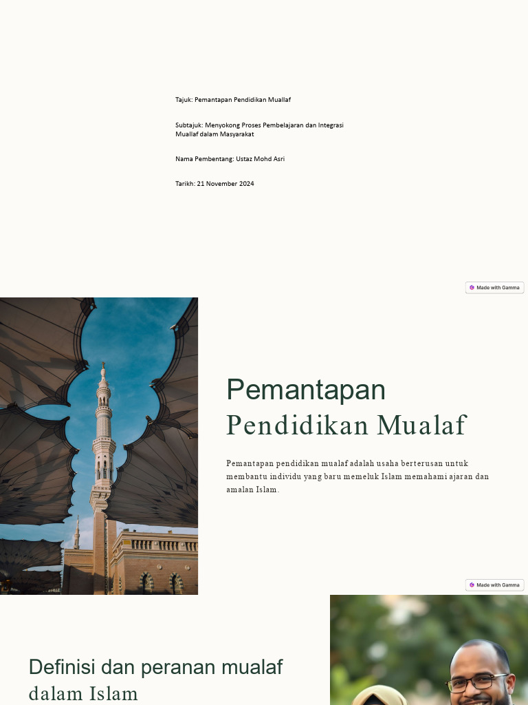 05 - Pembentangan Pemantapan Pendidikan Muallaf Oleh KPP BHG Dakwah ...