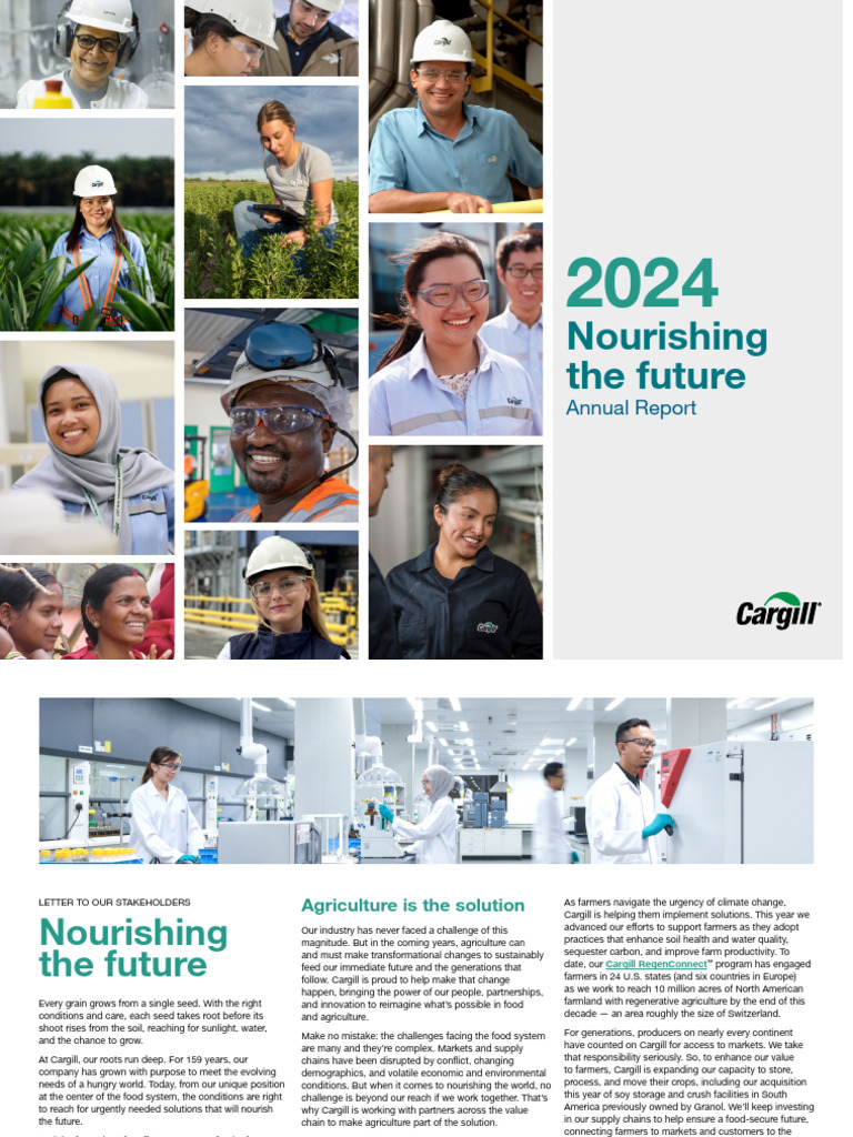 Cargill Annual Report 2024 | PDF | Agriculture | Climate Change