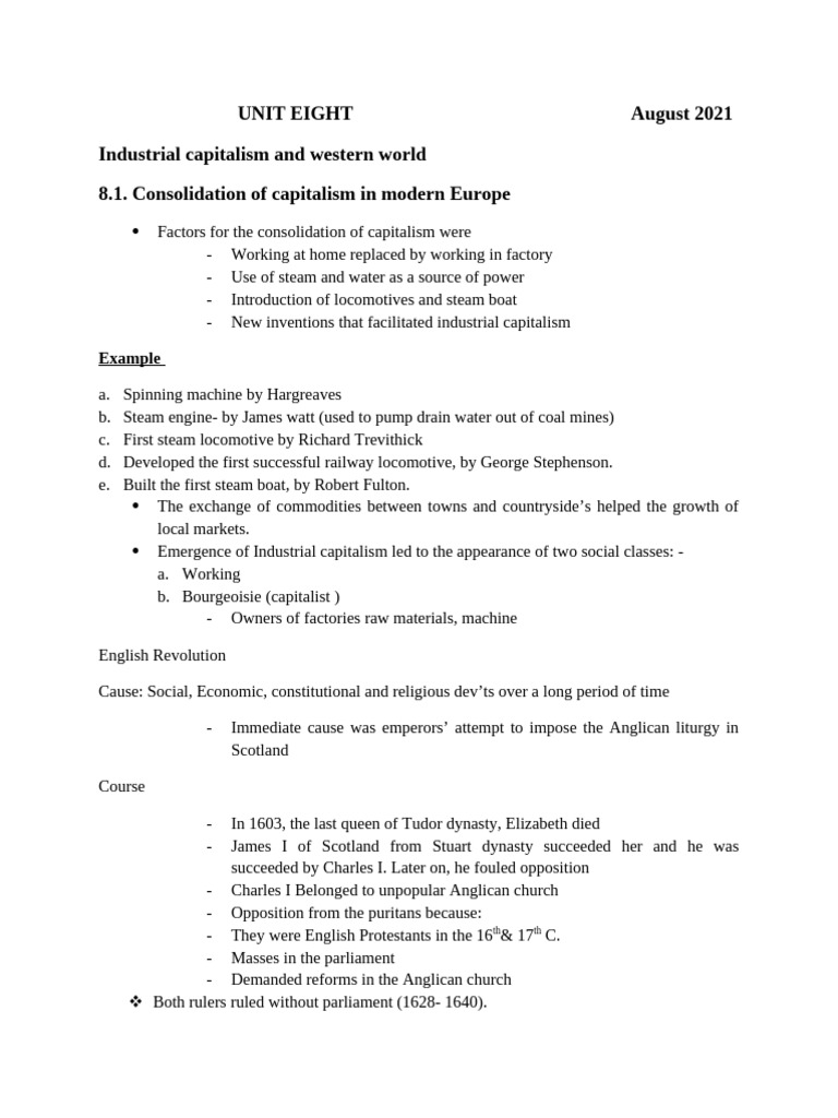 Industrial Capitalism and Revolutions | PDF | Napoleon | First French ...