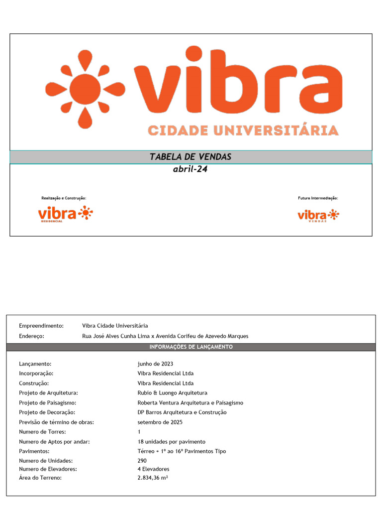 Vibra Cidade Universitária - Abril 24 | PDF | Juros