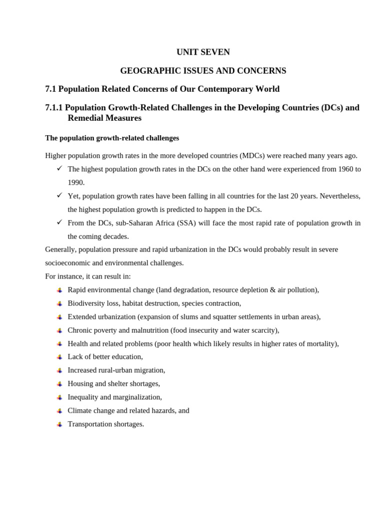 G11 UNIT SEVEN | PDF | Drought | Deforestation