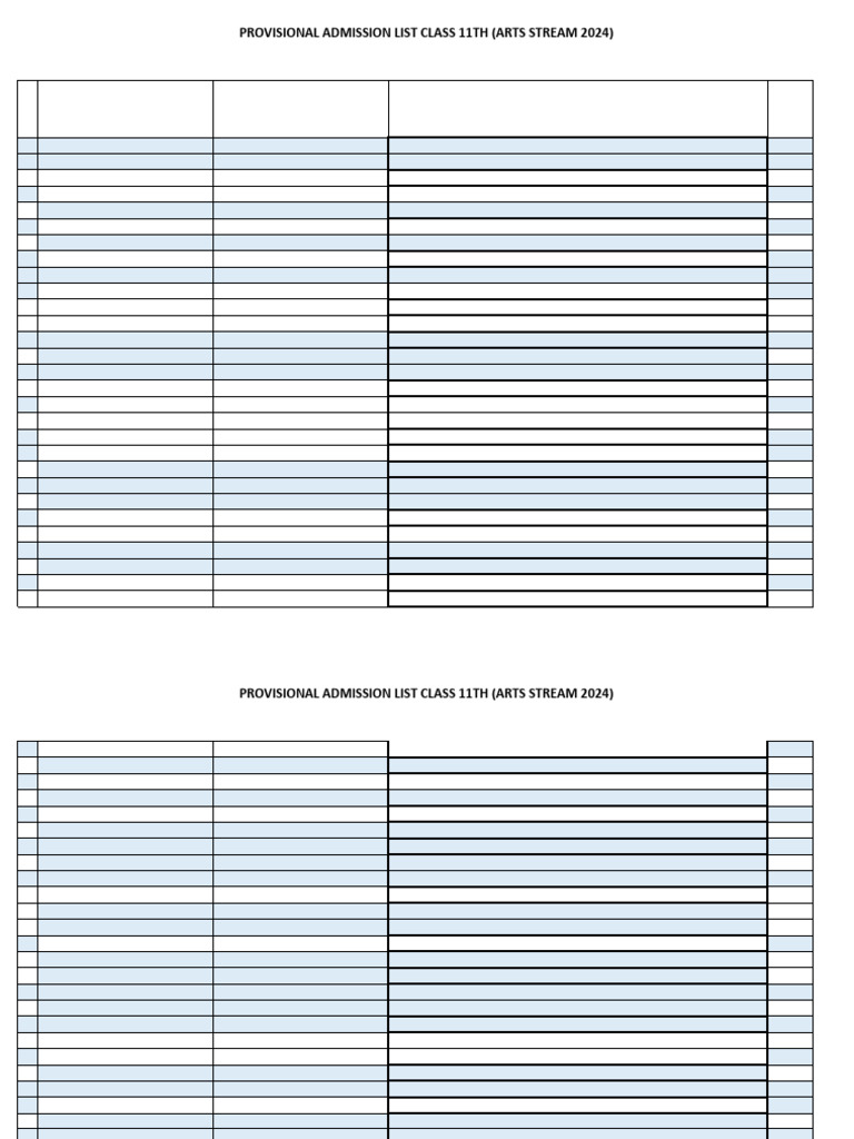ADMISSION RECORD 2024 FRESH Arts | PDF