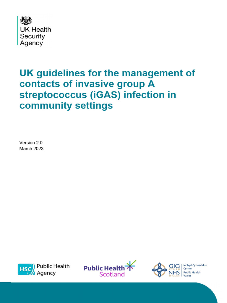 UK iGAS Infection Management Guidelines | PDF | Human Diseases And ...