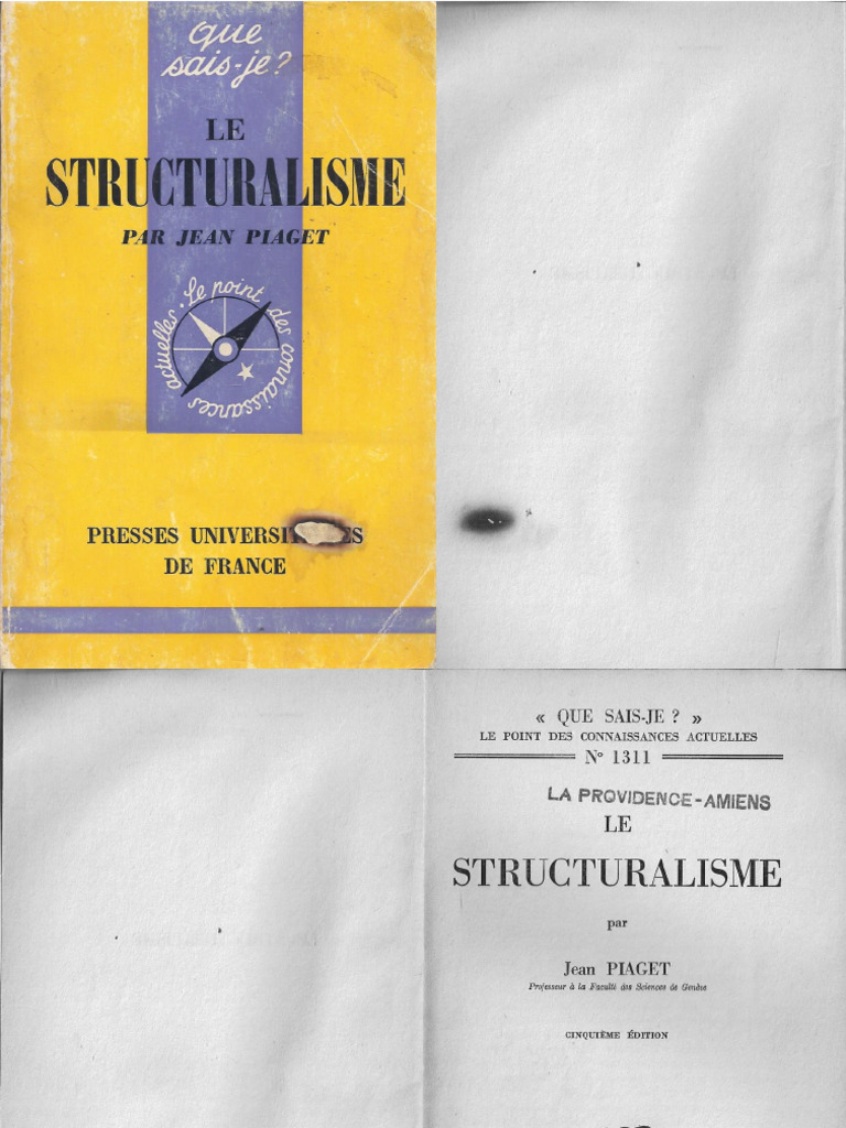 [Jean Piaget] Le Structuralisme | PDF