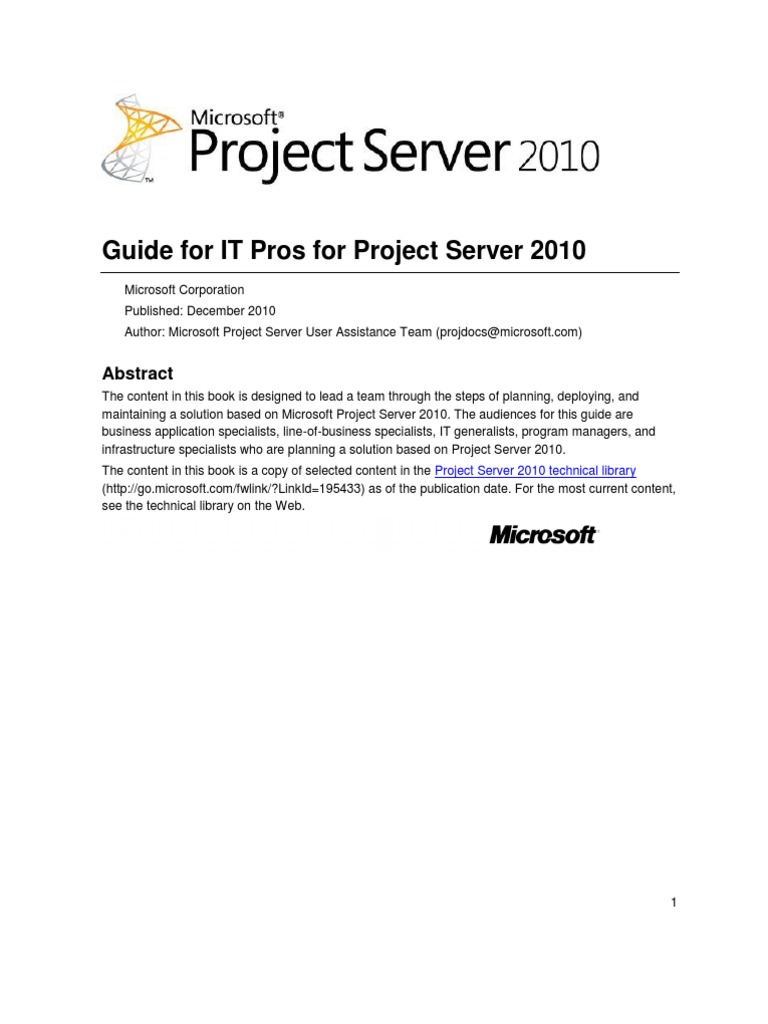 Project Server All | PDF | Business | Computers