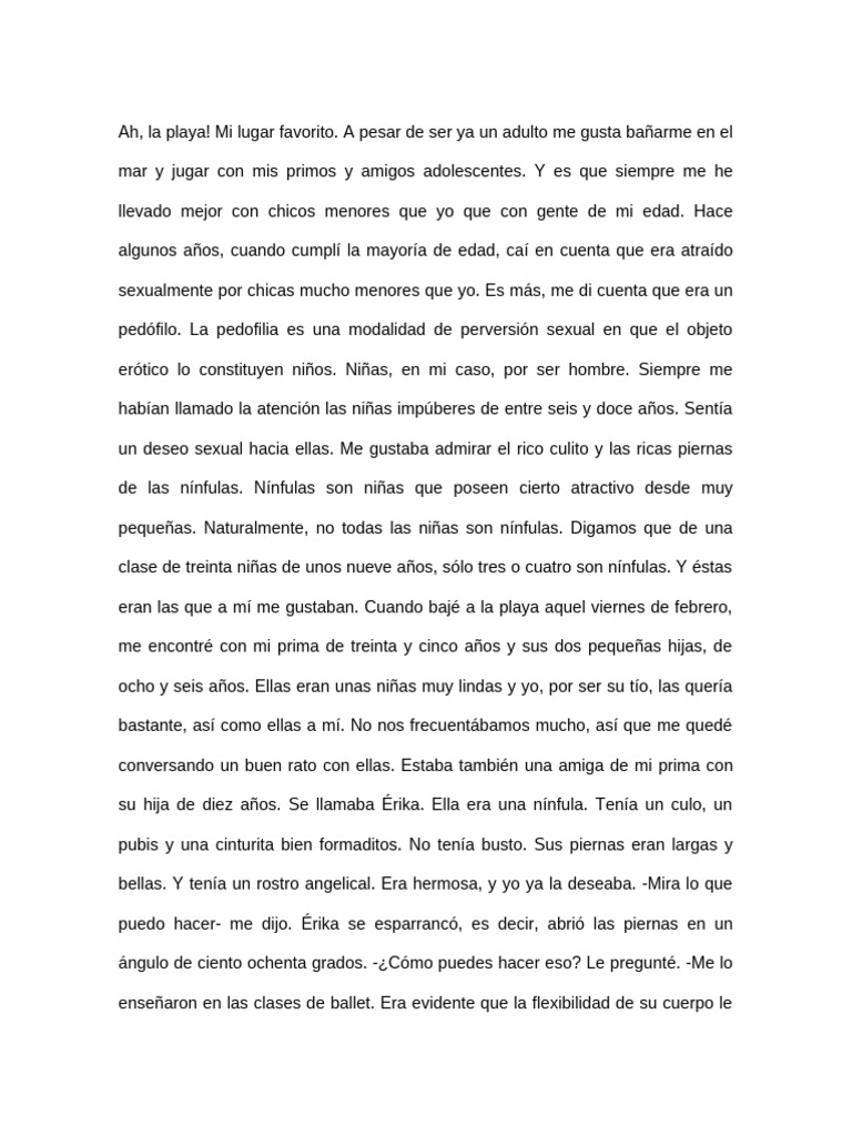 RELATOS | PDF | Pedofilia | Sexualidad