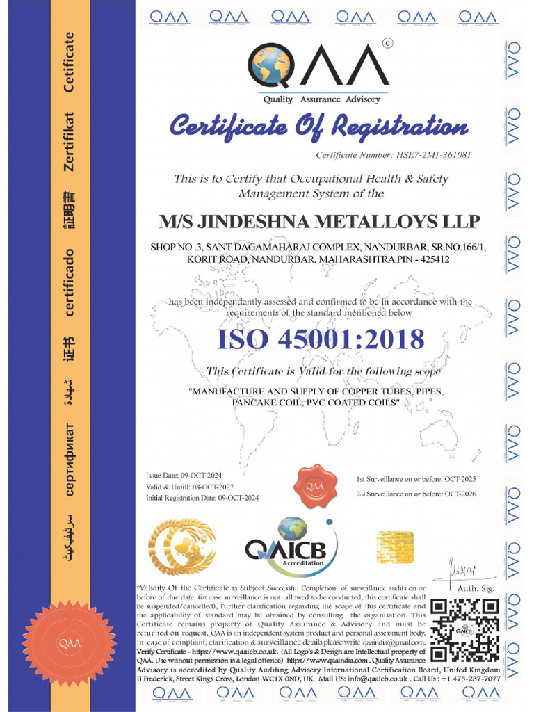 Iso 45001 Sample | PDF