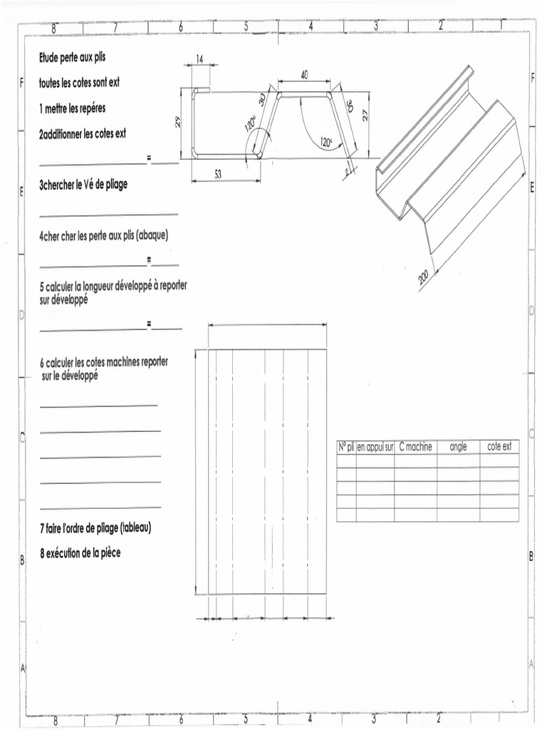 Exercices Etude Perte Aux Plis | PDF