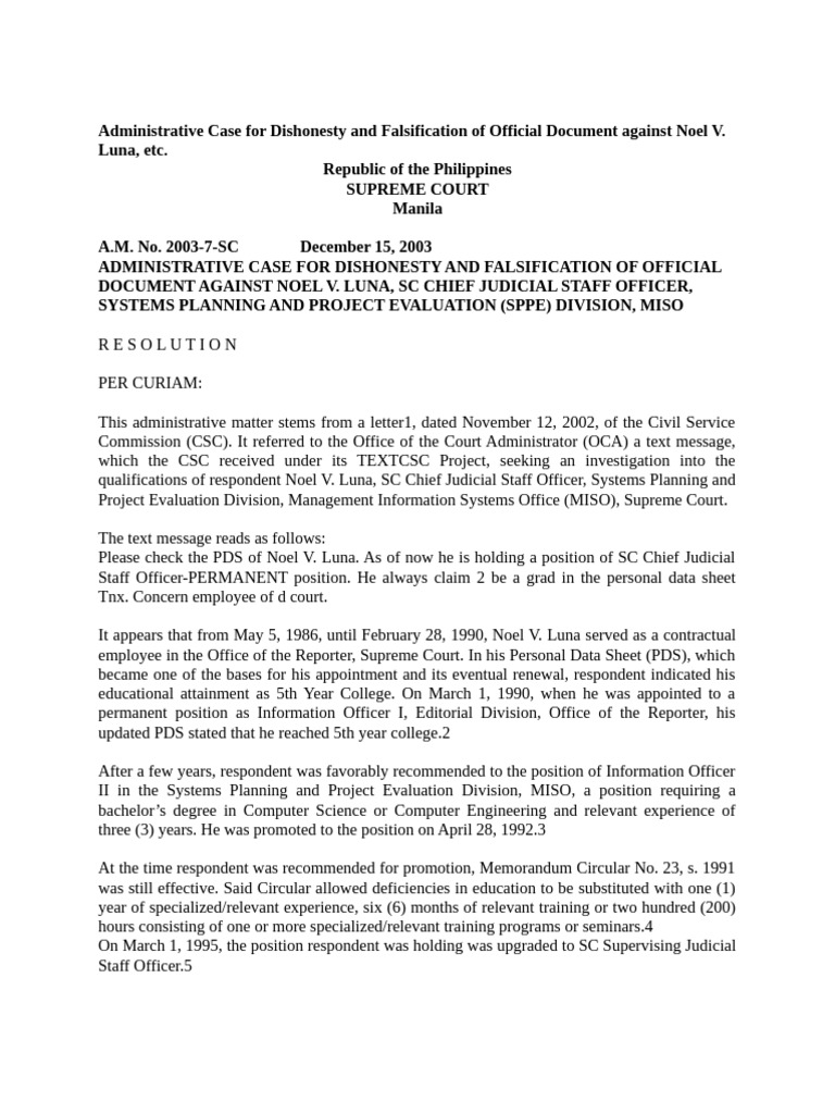 Administrative Case | PDF