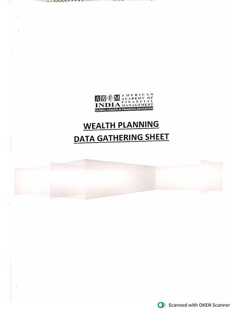 Data Gathering Sheet - CWM Project | PDF