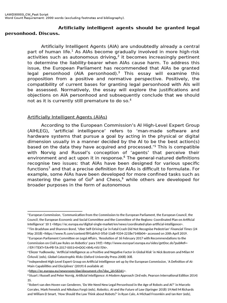 LC6 Artificial Intelligence Example A | PDF | Artificial Intelligence | Intelligence (AI ...