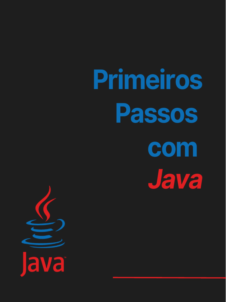 Primeiros Passos Com Java | PDF | Java (linguagem de programação ...