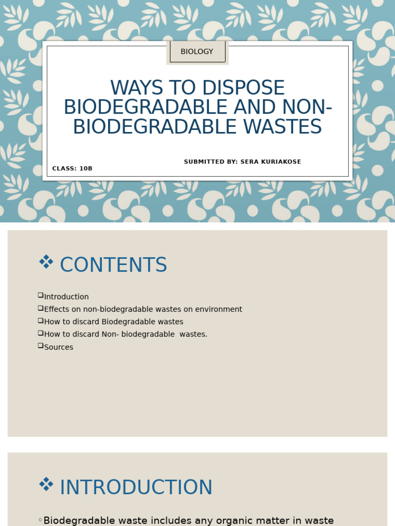 Waste Disposal for Students | PDF | Biodegradation | Waste