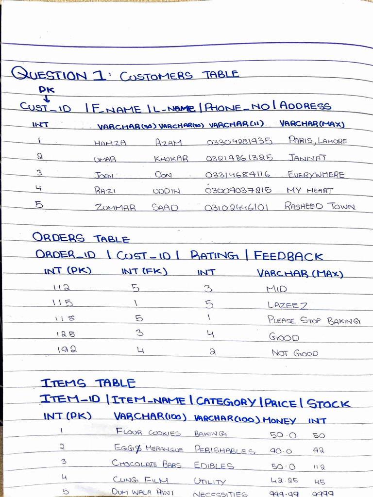 Database Assignment | PDF
