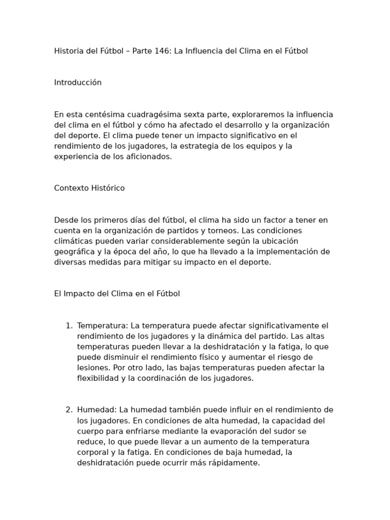 La Historia Completa del Fútbol (Parte 146) | PDF | Clima | Nieve