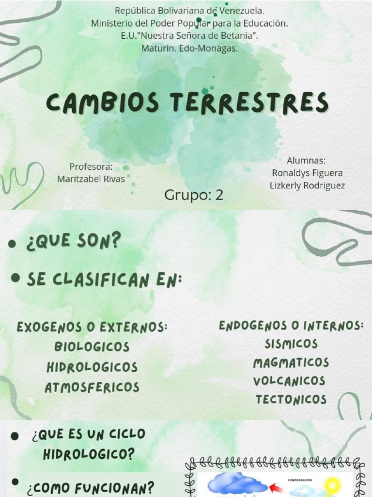 CAMBIOS TERRESTRES | PDF