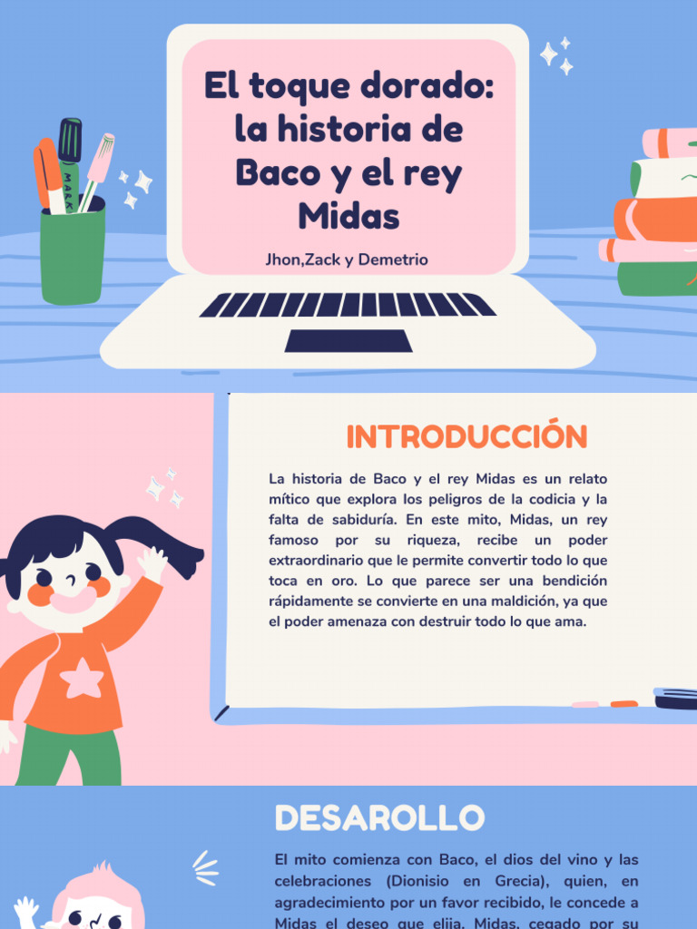 El Tonque Dorado La Historia de Baco y El Rey Midas | PDF