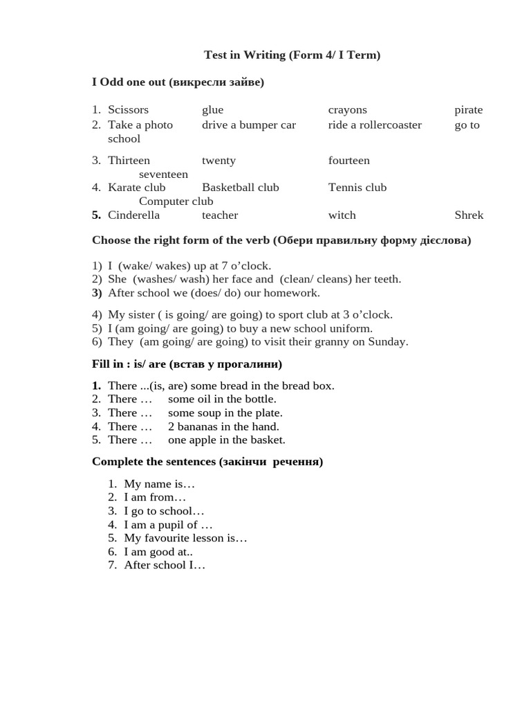 4 grade writing | PDF