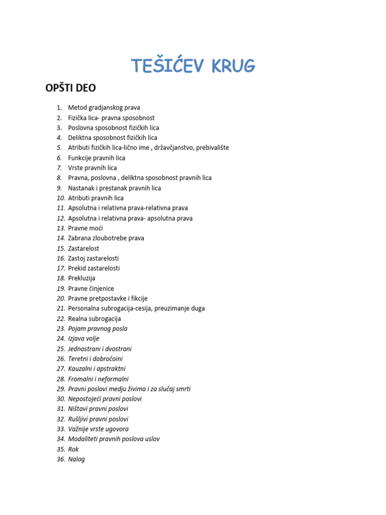 Tesic Kruga 2 | PDF