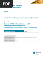 Sample Assessment Material Unit 3 Product Design and Manufacture | PDF ...